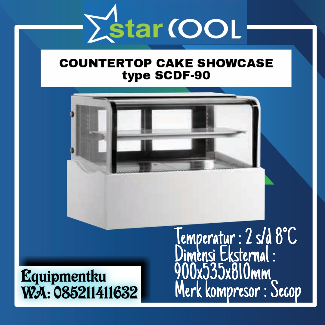 Starcool SCDF-090 Countertop Cake Showcase /Pendingin Display Kue ...