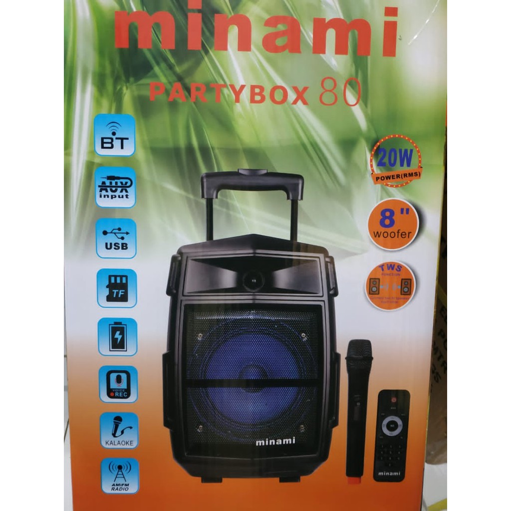 Speaker MINAMI PARTYBOX-80 | Lazada Indonesia