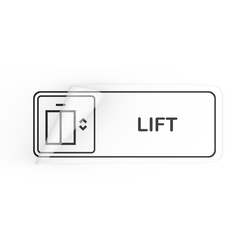 stiker dinding lift - lift wall sticker signage - lift - sticker ...