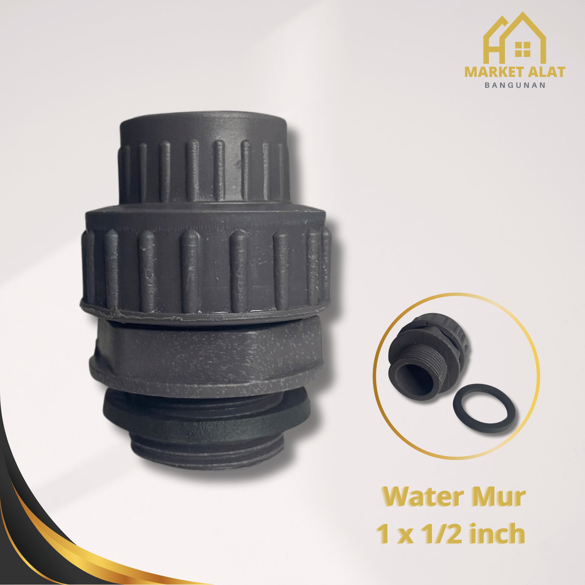 Watermur PVC 1 x 1/2 / Water mur 1x1/2 inch / Watermoor 1 x 1/2" | Lazada Indonesia