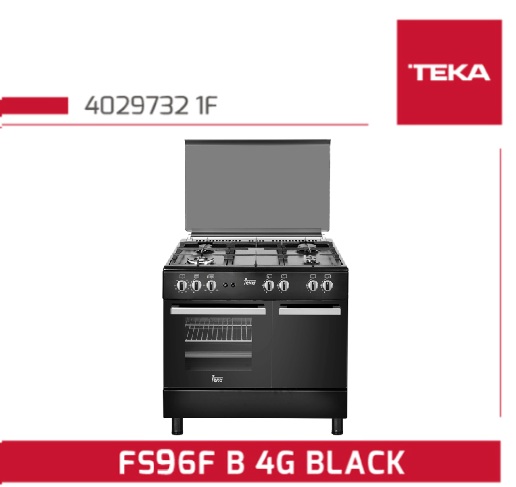 Teka FS96F B 4G BLACK Freestanding Cooker 90cm (Khusus Pengiriman ...