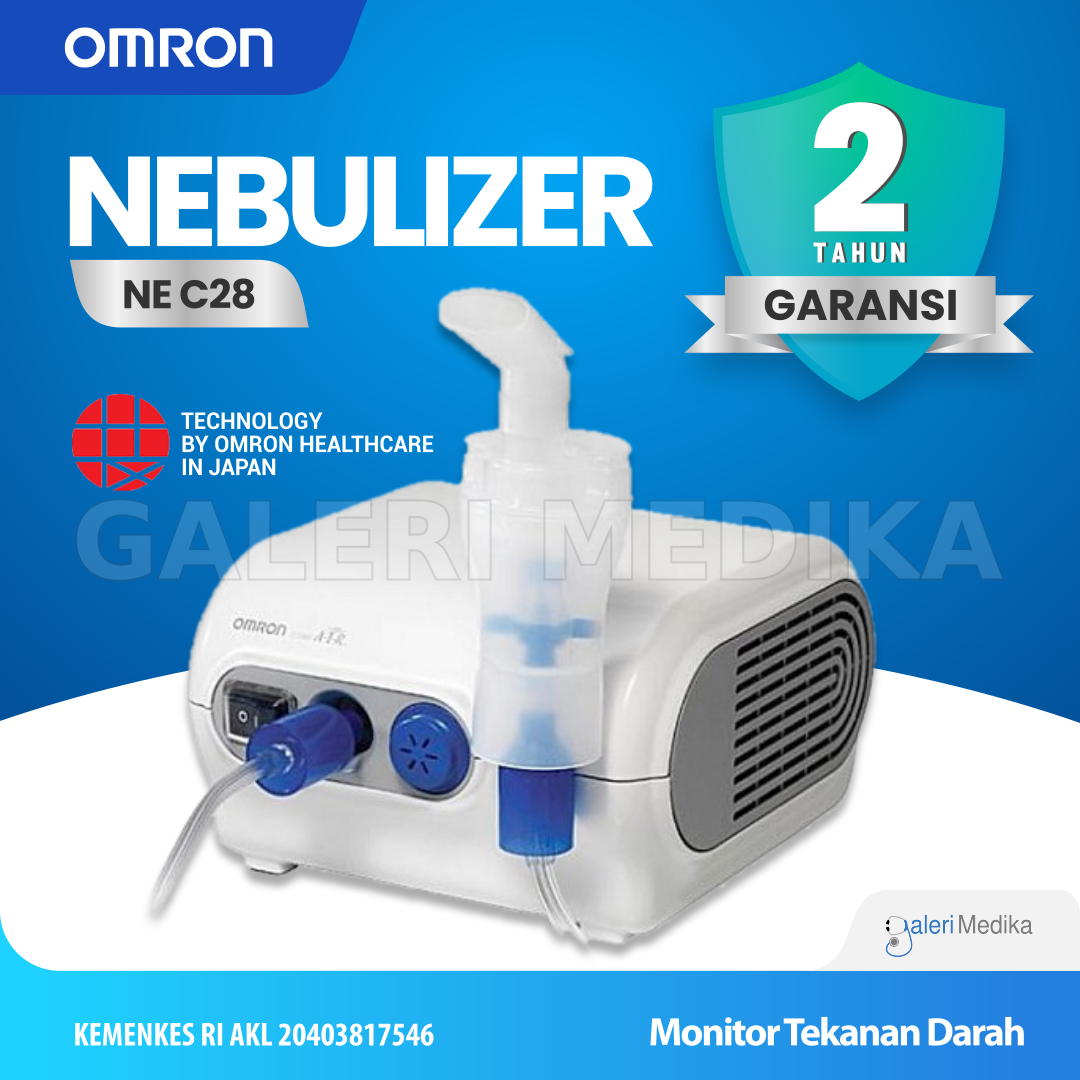 Nebulizer Omron NE-C28 / NE C28 - Alat Uap Bantu Pernapasan / Nebuliser ...