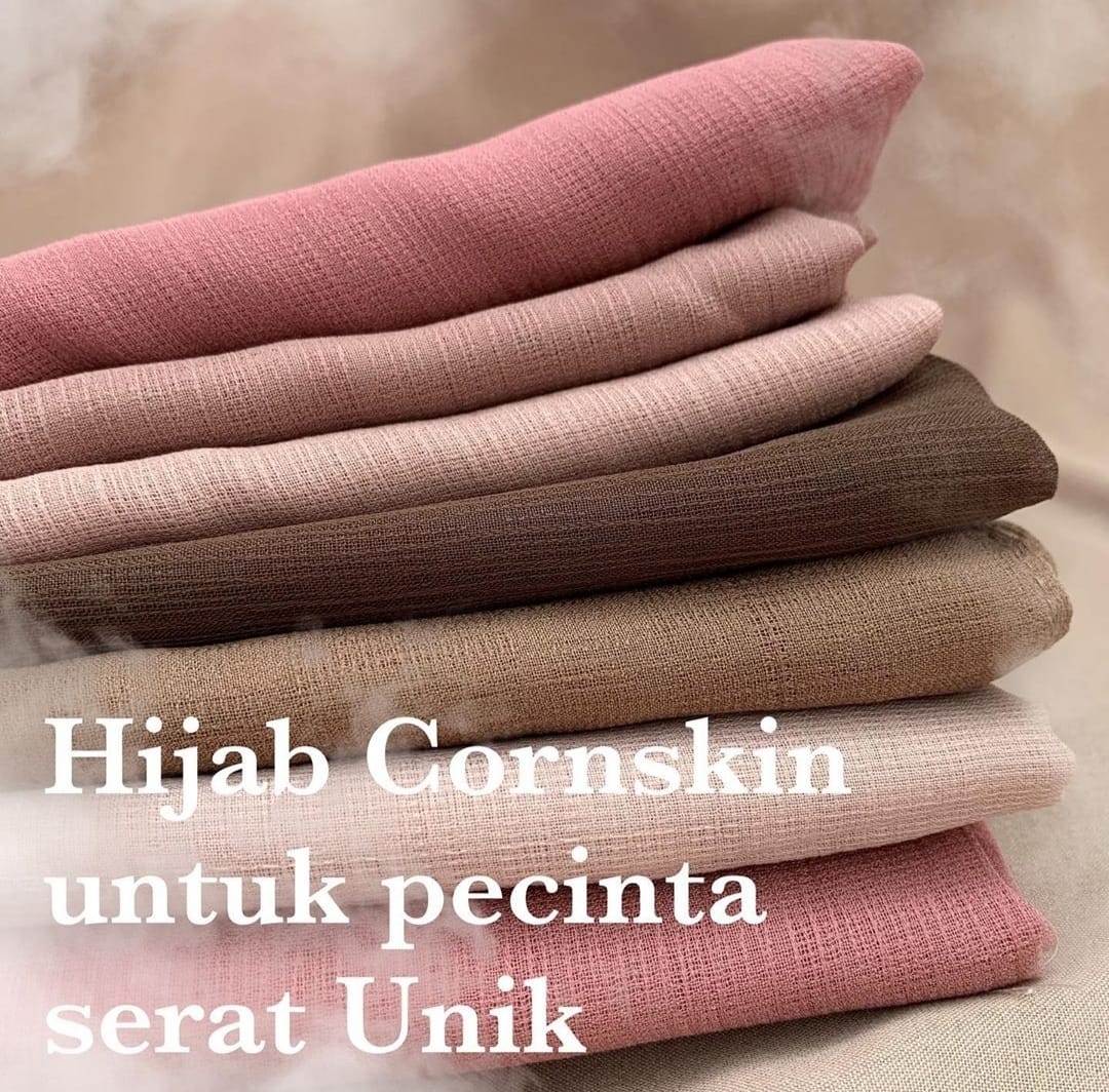 Hijab Segi Empat Cornskin/JILBAB AZARA/JILBAB CORN SKIN/KERUDUNG SEGI ...