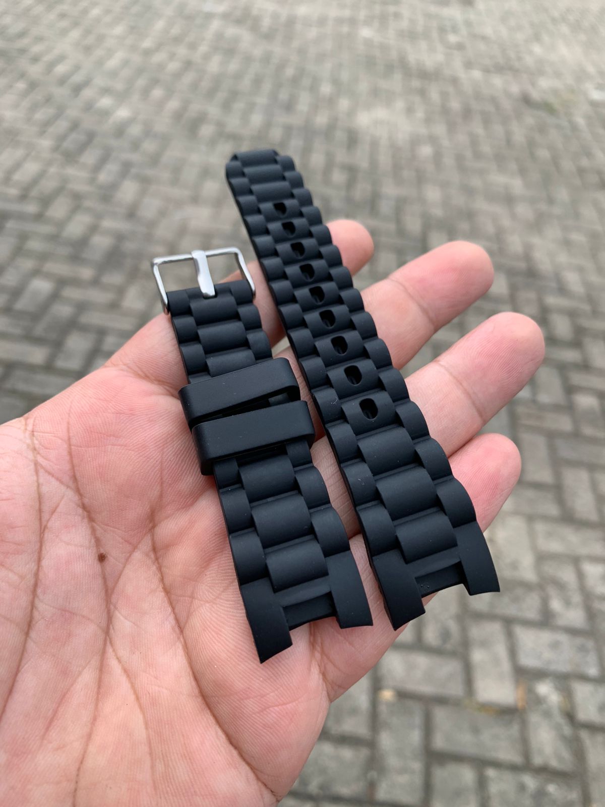 Strap Tali jam Tangan Karet Model sangat langka Curve | Lazada Indonesia