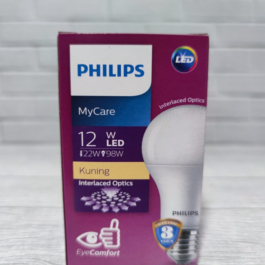 Philips Led Mycare 12w cahaya kuning warm white WW Lampu Led Philips 1 ...