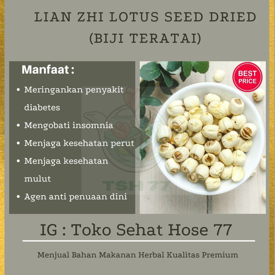 Biji Teratai/ White Lotus Seed / Lian Zhi / Lienci / Lien Ci 100gr ...