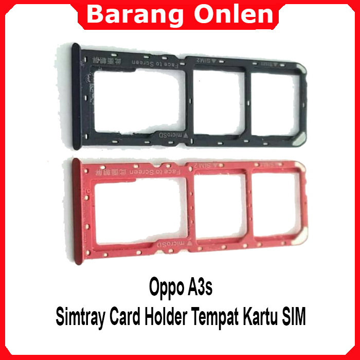 Oppo A3s Simtray Simlock Card Holder Tempat Kartu SIM | Lazada Indonesia