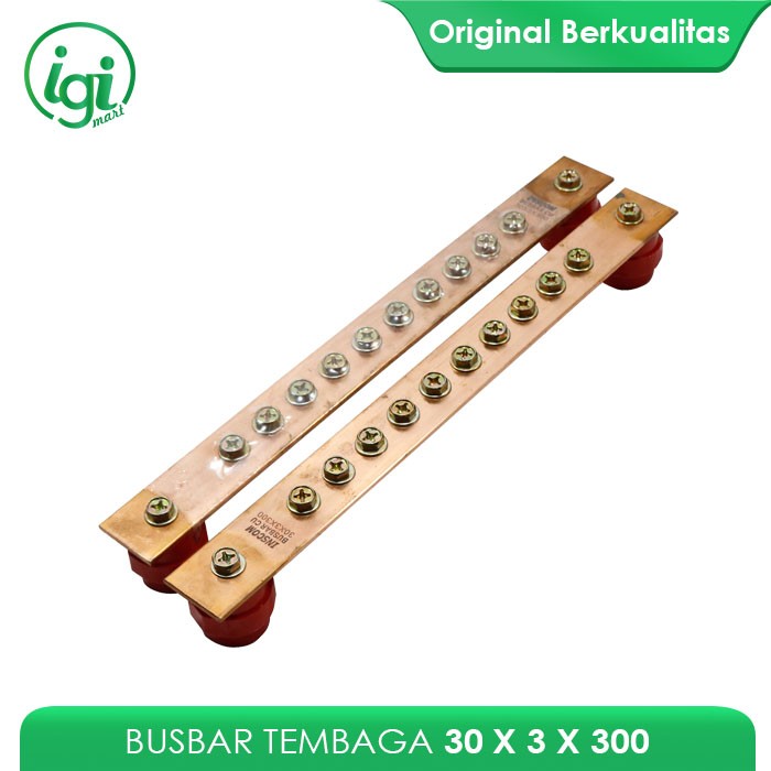 BUSBAR ARDE TEMBAGA 30 X 3 X 300 / TERMINAL NOL PLAT ISOLATOR SUPPORT ...