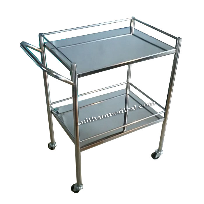 Meja Troli Instrumen 2 Rak Stainless (Model Paten) | Lazada Indonesia