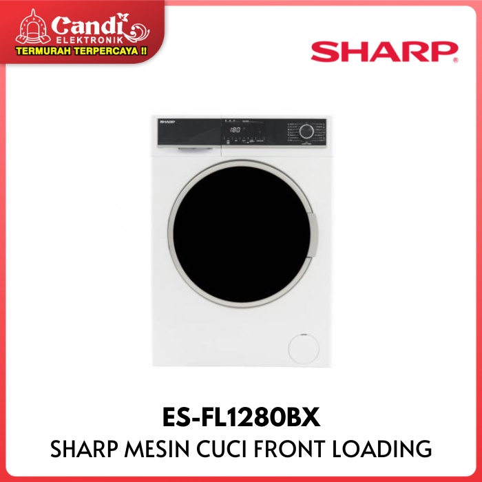 SHARP Mesin Cuci Inverter Front Loading 8 Kg ES-FL1280BX | Lazada Indonesia