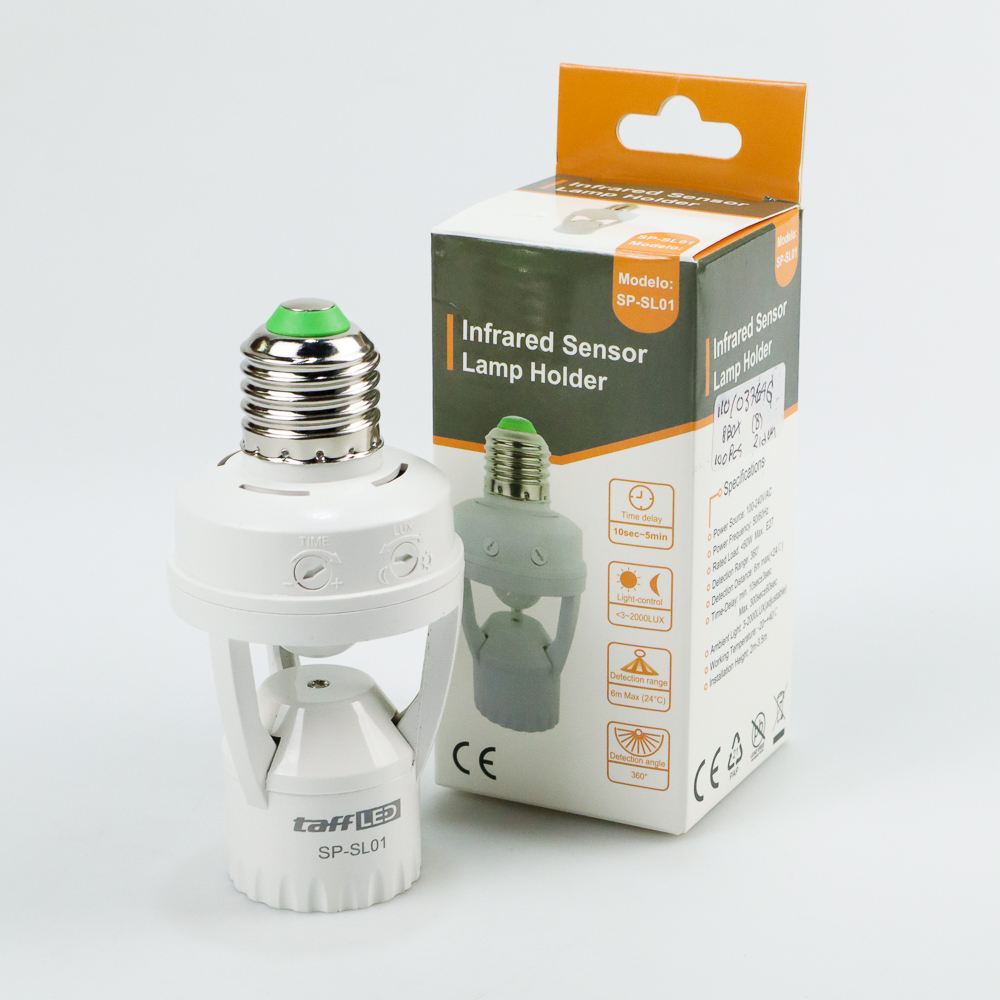 LED Fitting Sensor, Fitting Lampu dengan Sensor Gerak E27 Motion Sensor ...