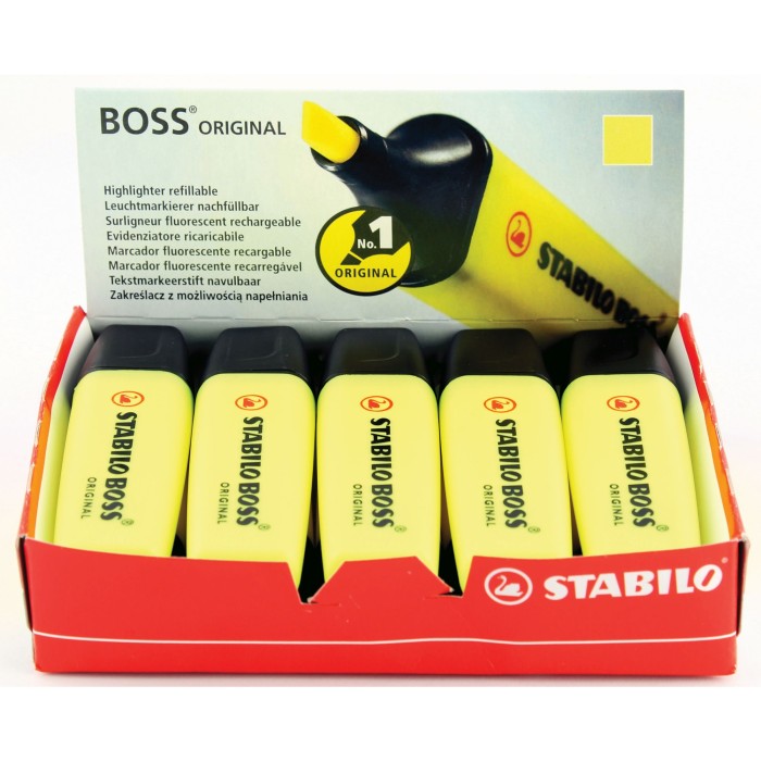 STABILO BOSS - Yellow / Highlighter Original Warna Kuning | Lazada ...
