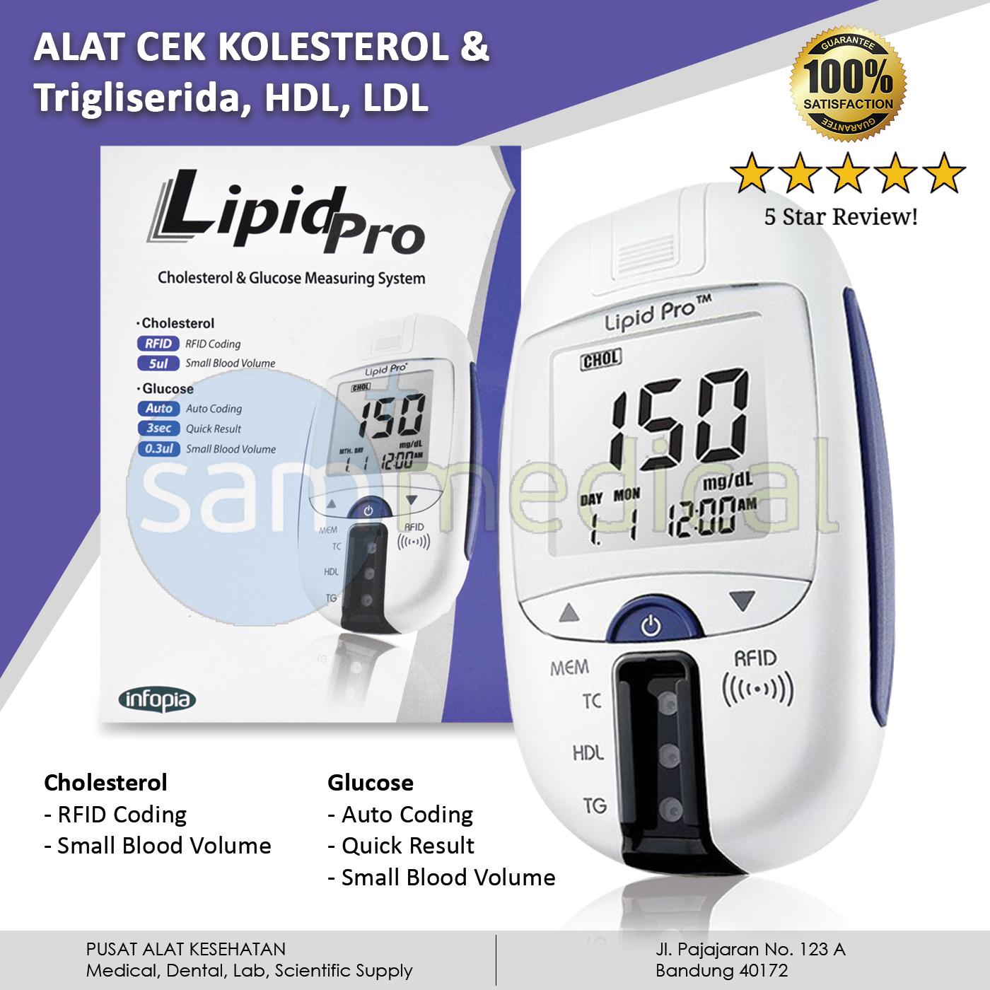 Lipid Pro Kolesterol Trigliserida HDL LDL Meter | Lazada Indonesia