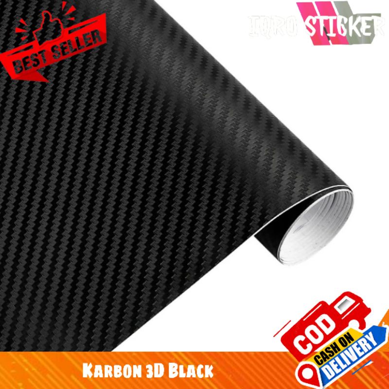 Stiker skotlet karbon lebar 50 cm jenis 3D 5D 6D kevlar pelangi ...