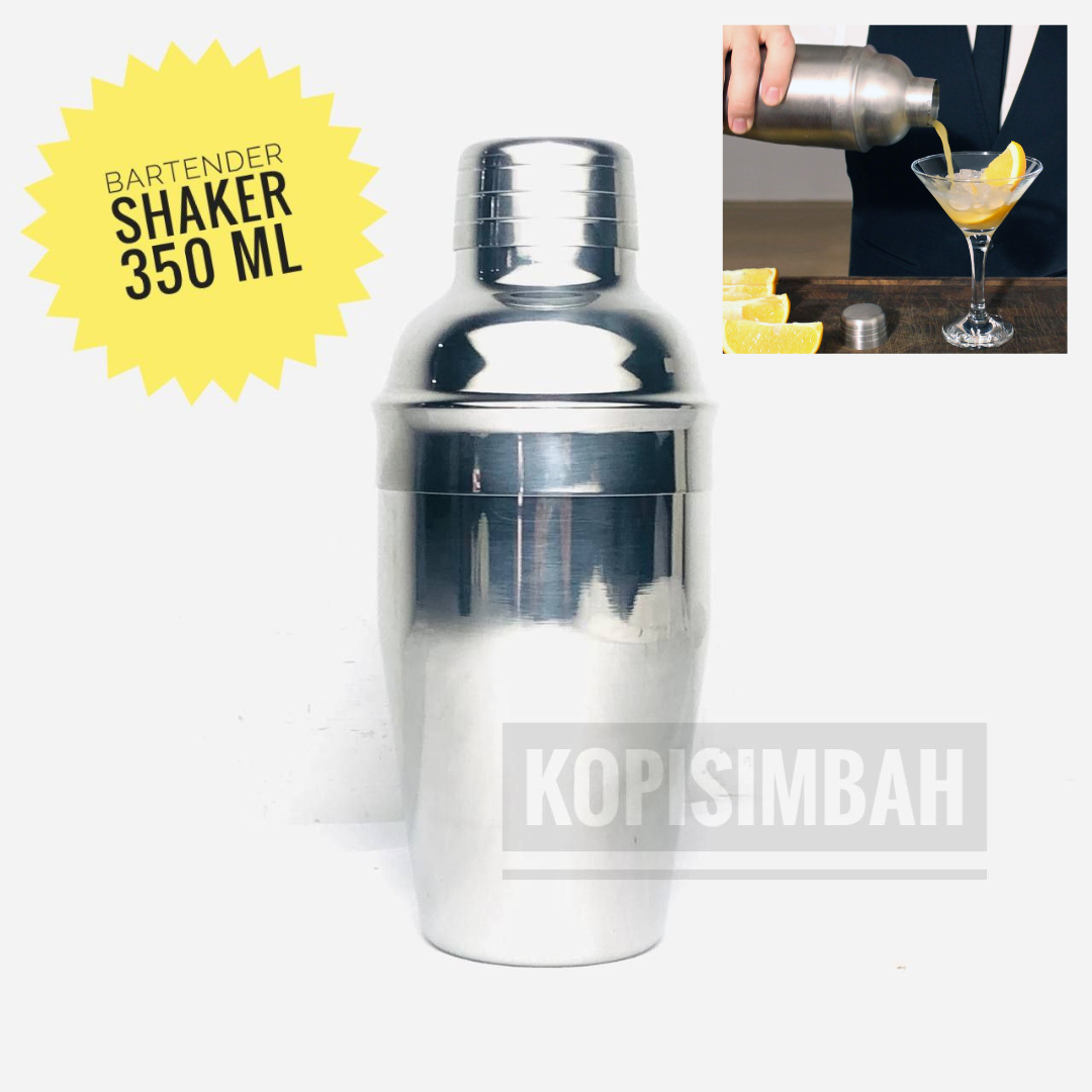 Bartender Shaker Stainless Steel 350 ml Drink Mixer Frappe Mocktail ...