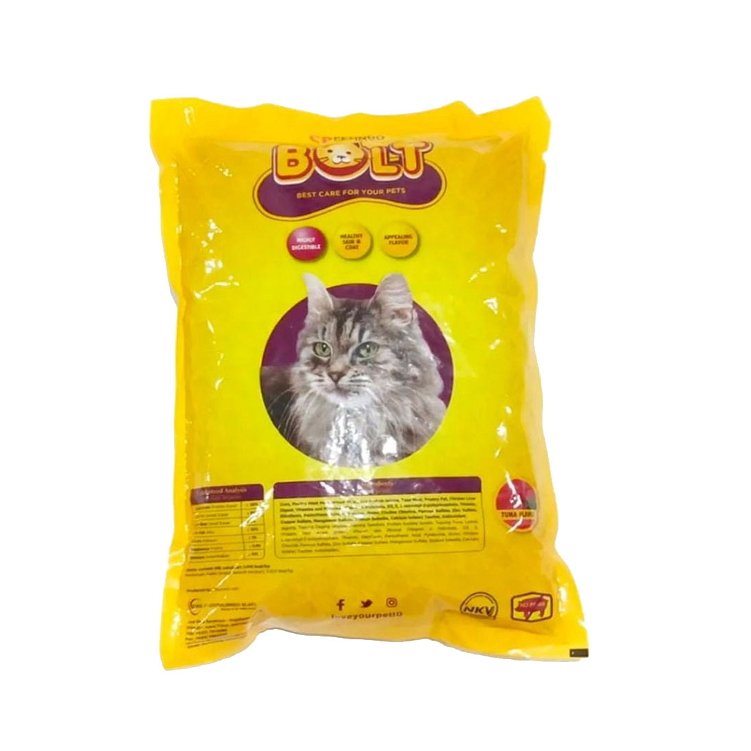 Bolt Makanan Kucing 5Kg 1Kg Dan 800Gr Paket Paling Murah | Lazada Indonesia