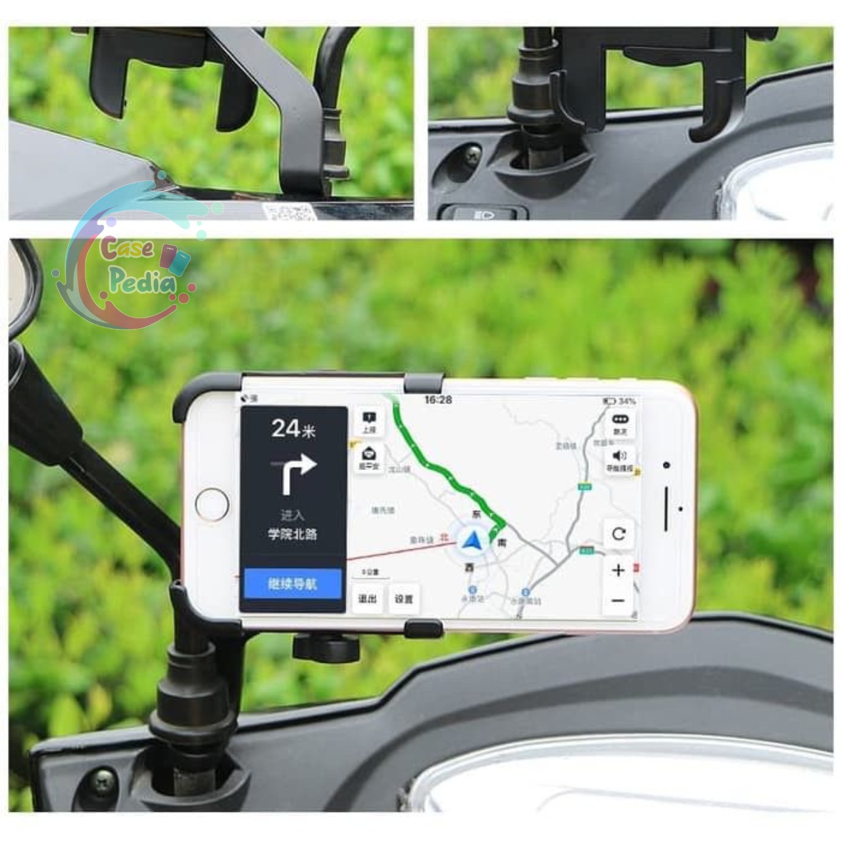 Holder Hp Motor Full Besi aluminium Holder Spion Motor Universal CP ...