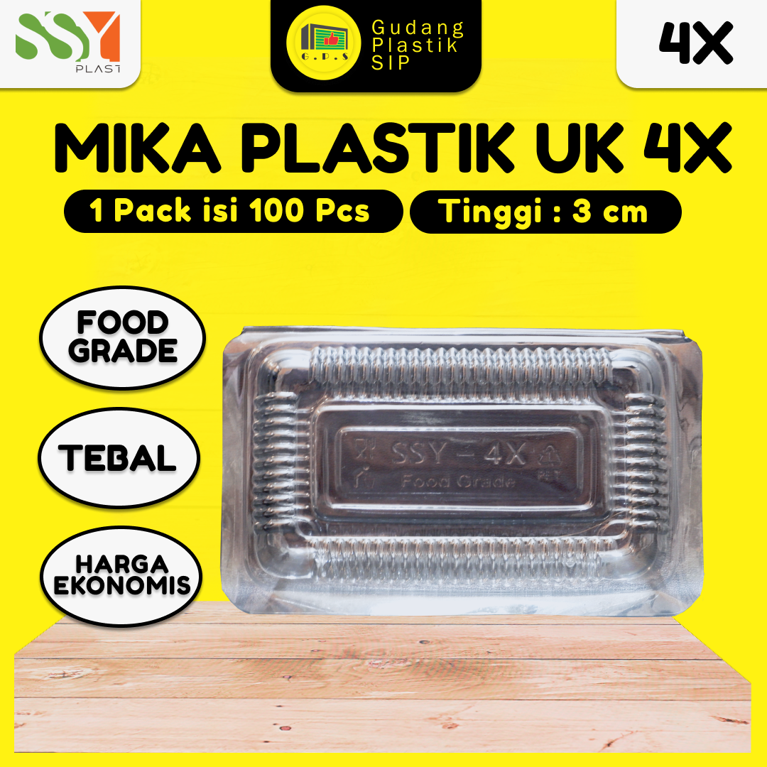Mika Kue UK 4X Bening isi 100 / Food Grade | Lazada Indonesia