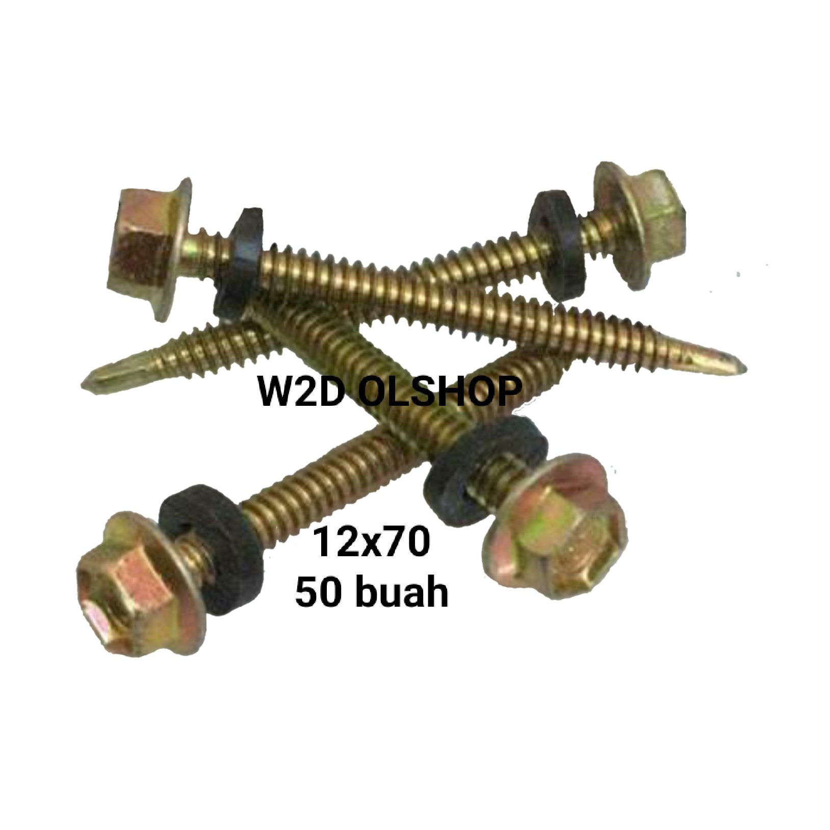 Baut Roofing 7cm 12x70 (50 buah) | Lazada Indonesia