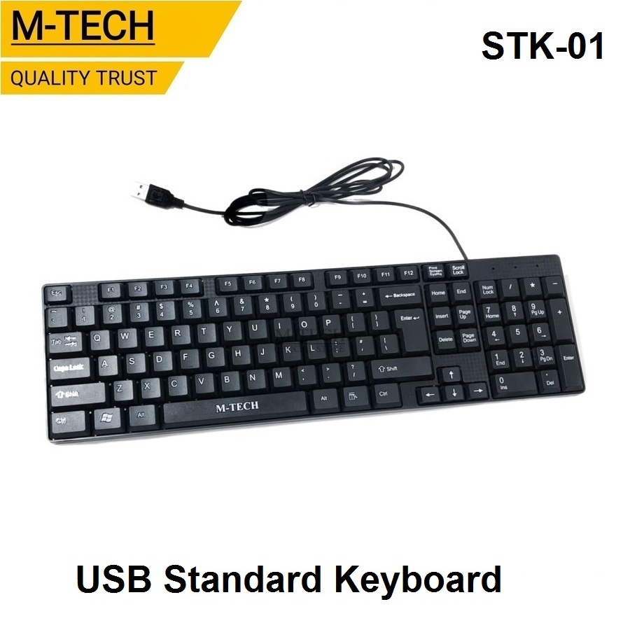 Keyboard USB Standard M-Tech STK-01 | Lazada Indonesia