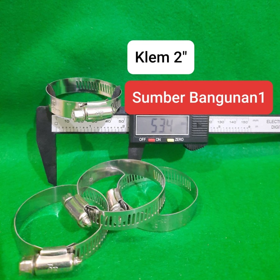 klem besi bulat 2" inci ring bulat penjepit 2 inch | Lazada Indonesia