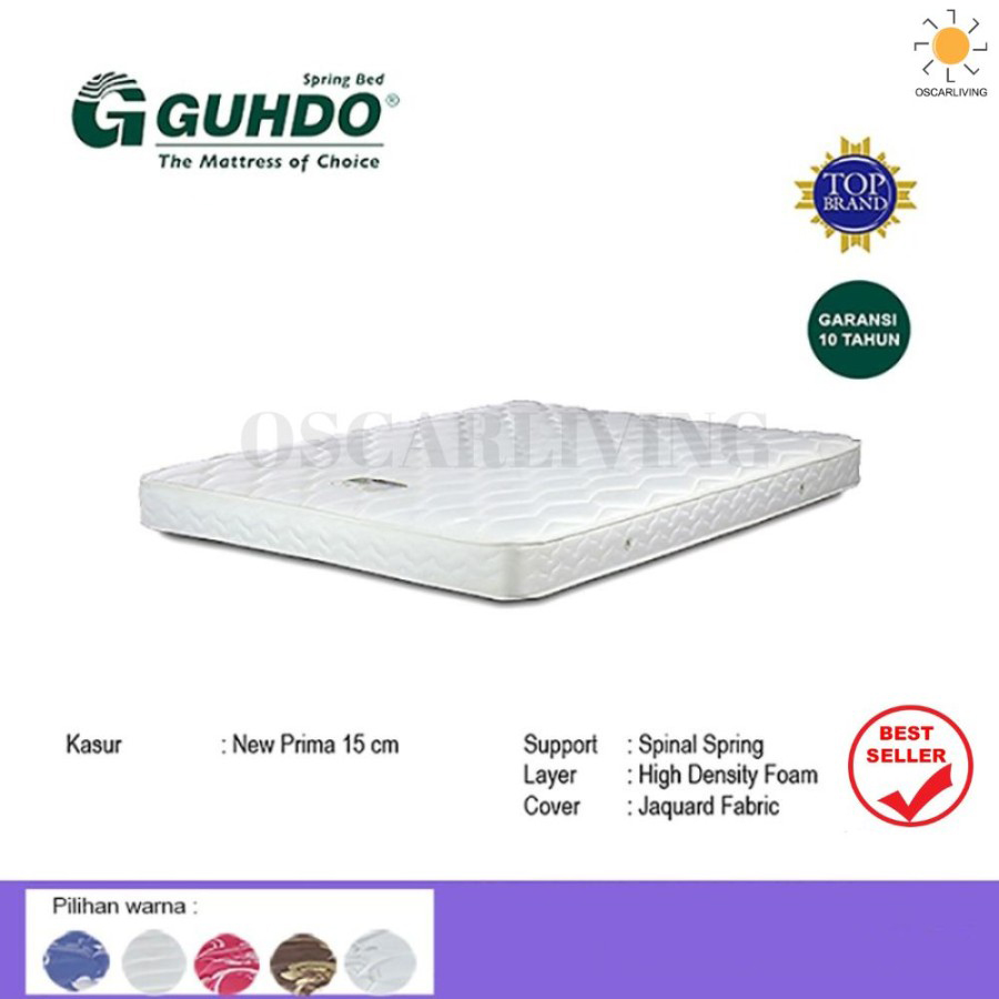 Guhdo New Prima Tebal 15 Cm Putih Kasur Springbed Khusus Jabodetabek ...