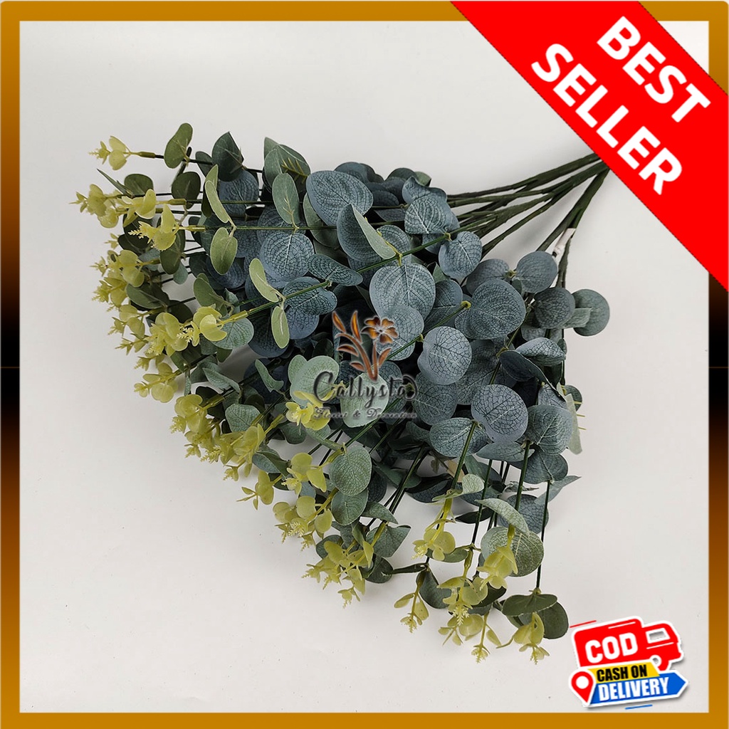 Daun Dollar Cabang 16 Tiruan Artificial - Tanaman Dolar Hias Plastik ...