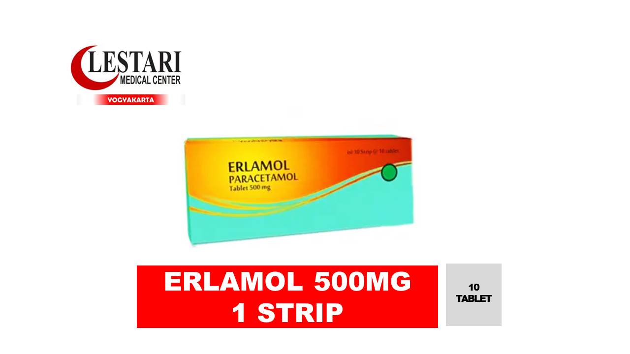 Erlamol Paracetamol 500mg / 1 Strip / 10 Tablet | Lazada Indonesia