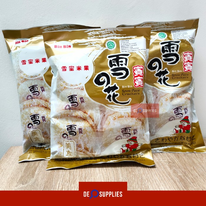 Bin Bin Snow Rice Crackers 120gr - Binbin Krekers Beras Salju Thailand ...