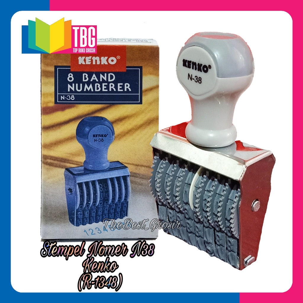 1 PCS STEMPEL NOMER N38 KENKO/ STAMPEL/ NUMBERING STAMP (R-1348 ...