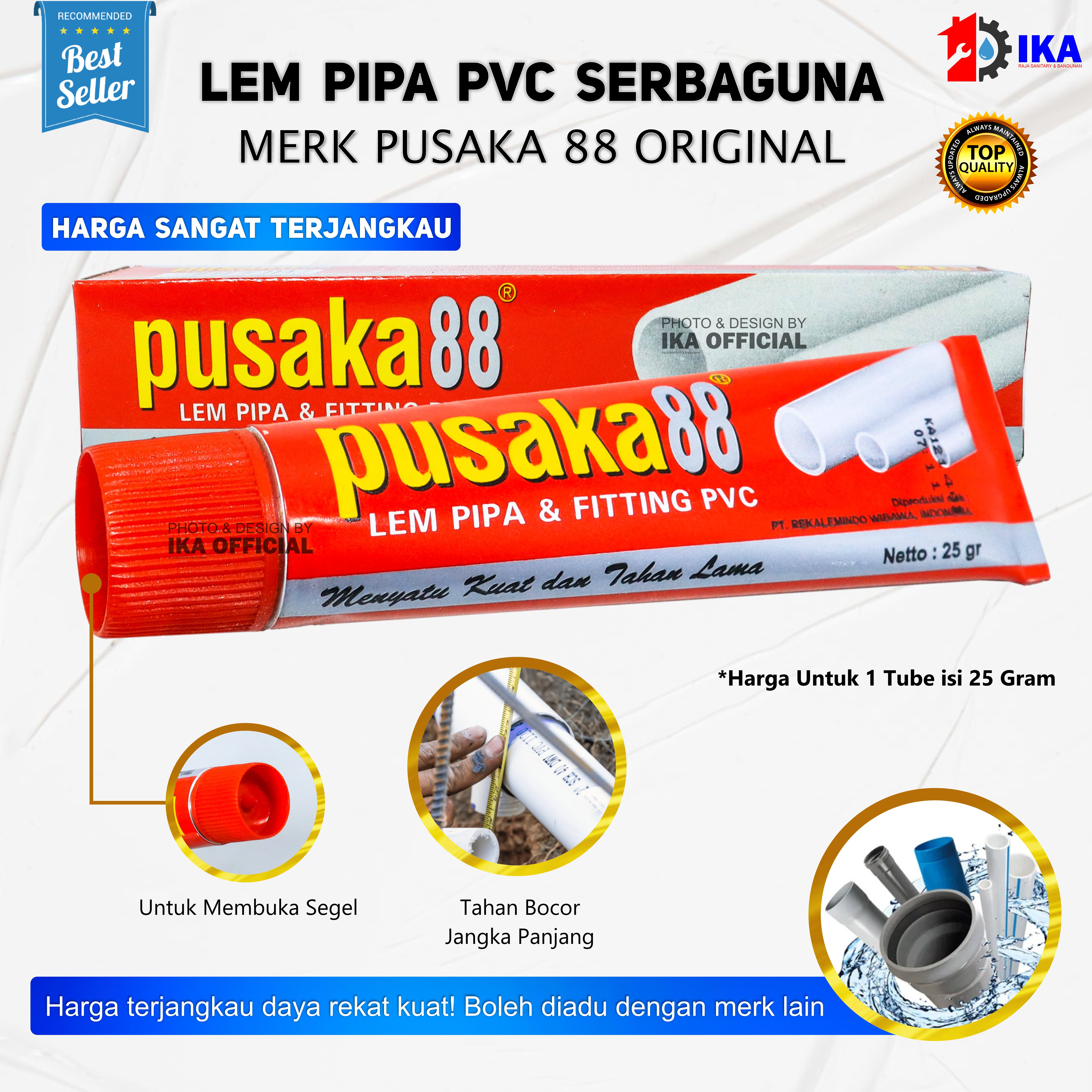 Lem Pipa tube lem pipa pvc lem paralon lem PVC tube murah / Lem Pipa ...