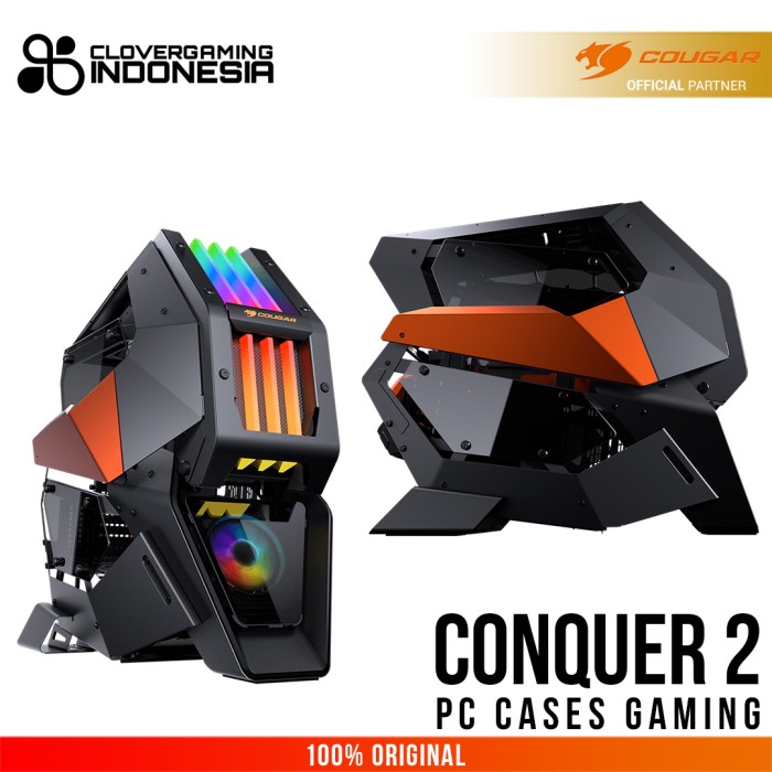 Cougar Conquer 2 Ultimate RGB Full Tower ATX Gaming Case | Lazada Indonesia