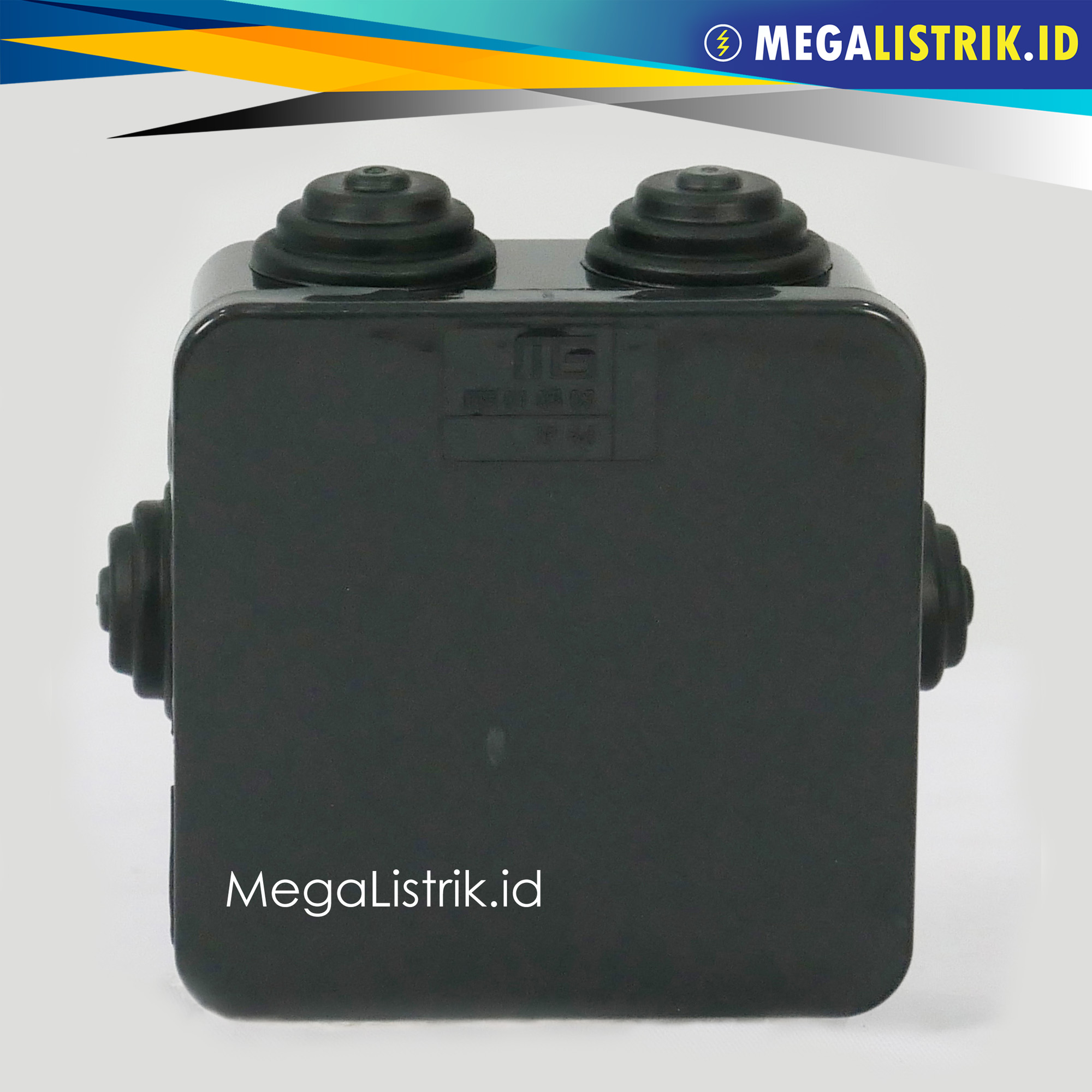 MG JUNCTION BOX KOTAK 80 X 80 X 40 HITAM 6 LUBANG / OB DOS PERSEGI ...