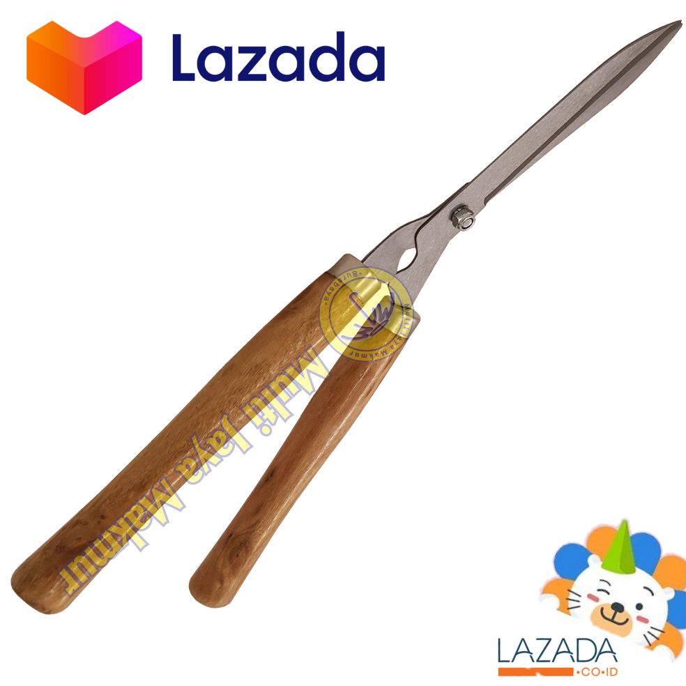 Gunting Pagar / Gunting Tanaman / Gunting Rumput Gg. Kayu | Lazada ...