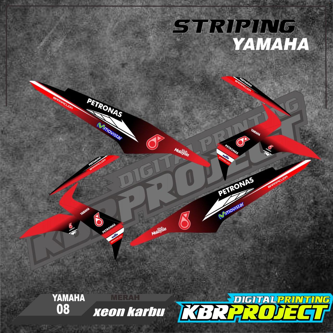 ( COD ) XEON KARBU STICKER STRIPING MOTOR YAMAHA XEON KARBU IP.08 ...