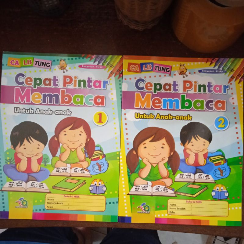 Cepat Pintar Membaca Untuk Anak-anak Bagian 1 & 2 | Lazada Indonesia