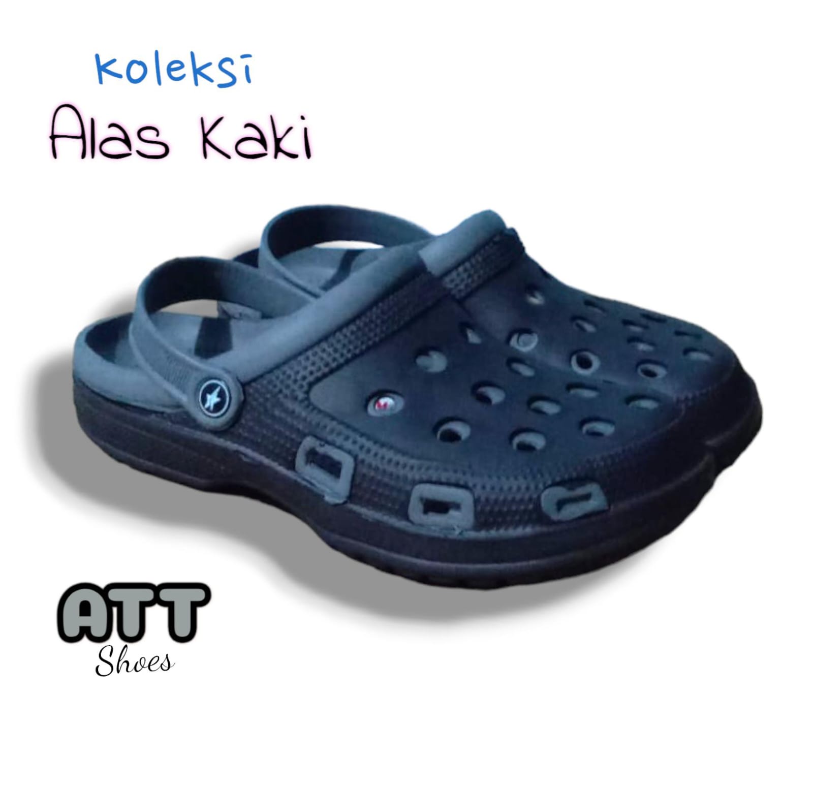 Sendal Sepatu Slop Baim Cowok ATT Simpel Sporty kekinian | Lazada Indonesia