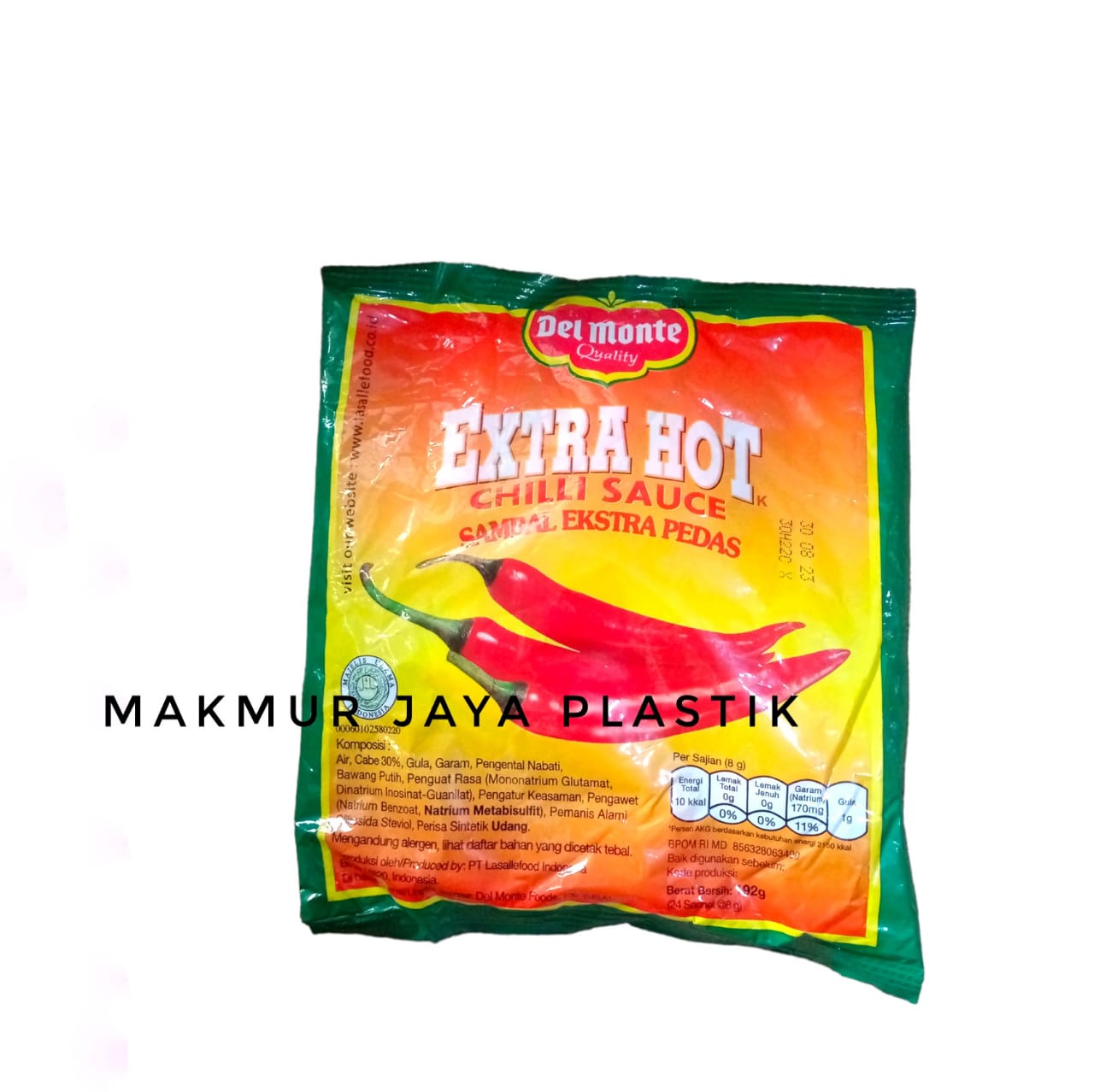 SAOS SAMBAL EXTRA PEDAS DELMONTE SACHET ISI 24 SACHET | Lazada Indonesia