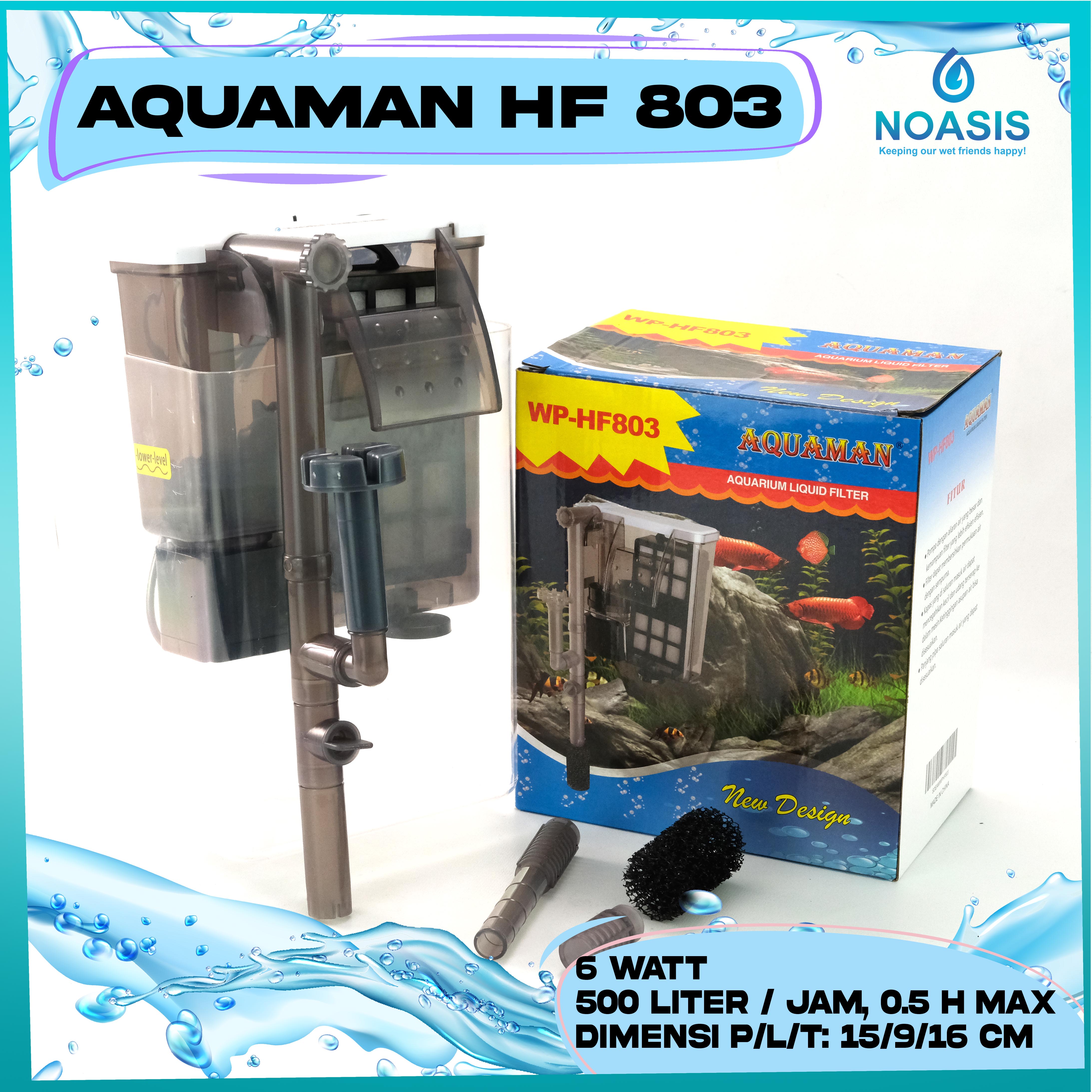 FILTER GANTUNG AQUARIUM HANGING FILTER SLIM AQUAMAN WP HF 803 HF-803 ...