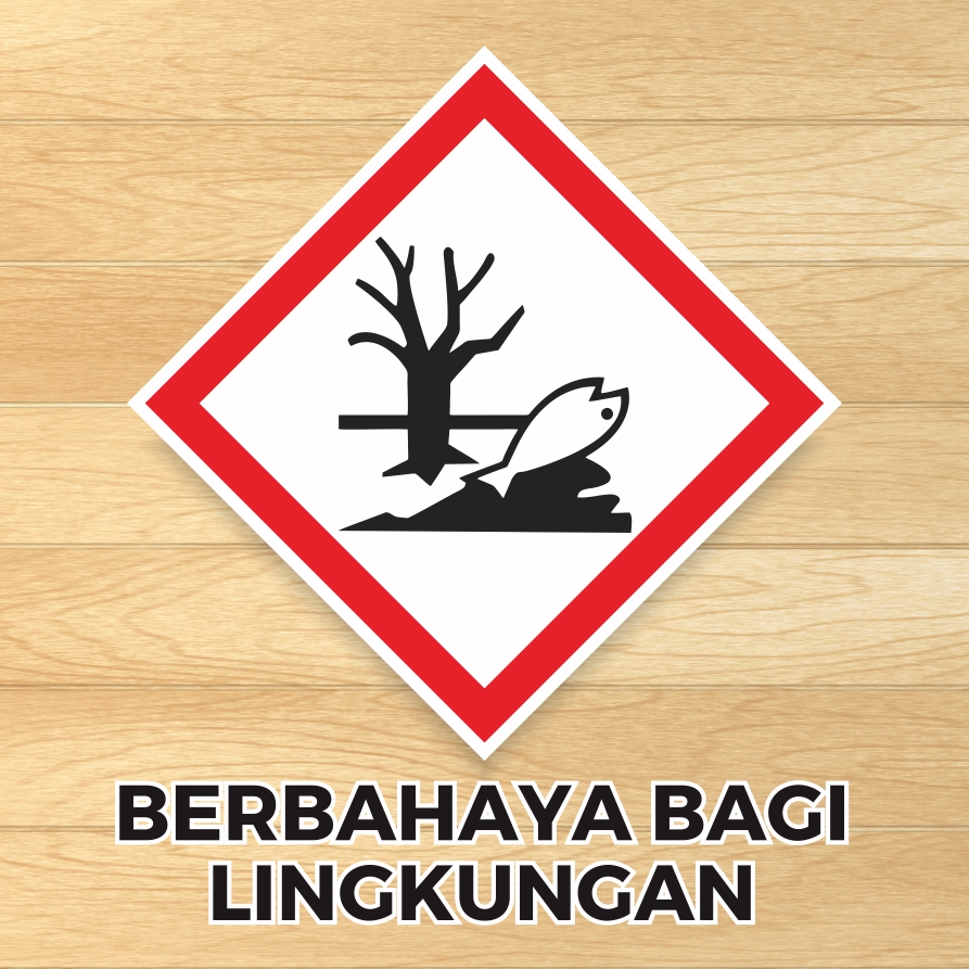 Stiker Label Vinyl Simbol B3 Sticker Bahan Berbahaya dan Beracun 15 x ...