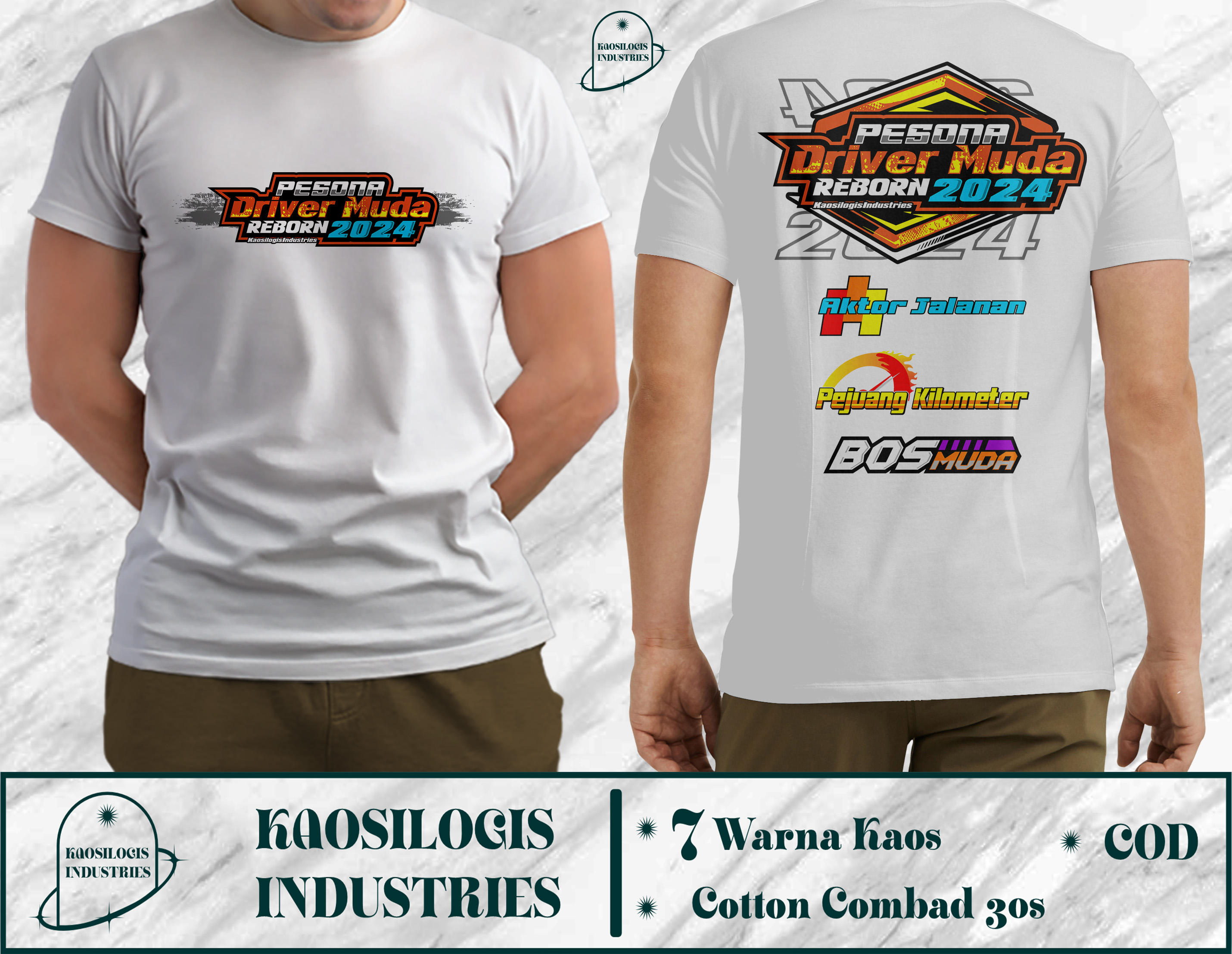 Kaos Pesona Driver Muda Reborn 2024 New Desain - Kaosilogis | Lazada ... Kaos Pesona Driver Muda Reborn 2024 New Desain - Kaosilogis | Lazada ...