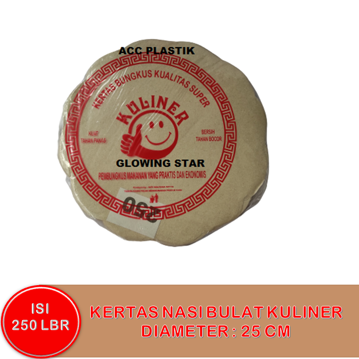 Kertas Nasi Bulat Kertas nasi Coklat Bunga kembang Kertas nasi alas ...