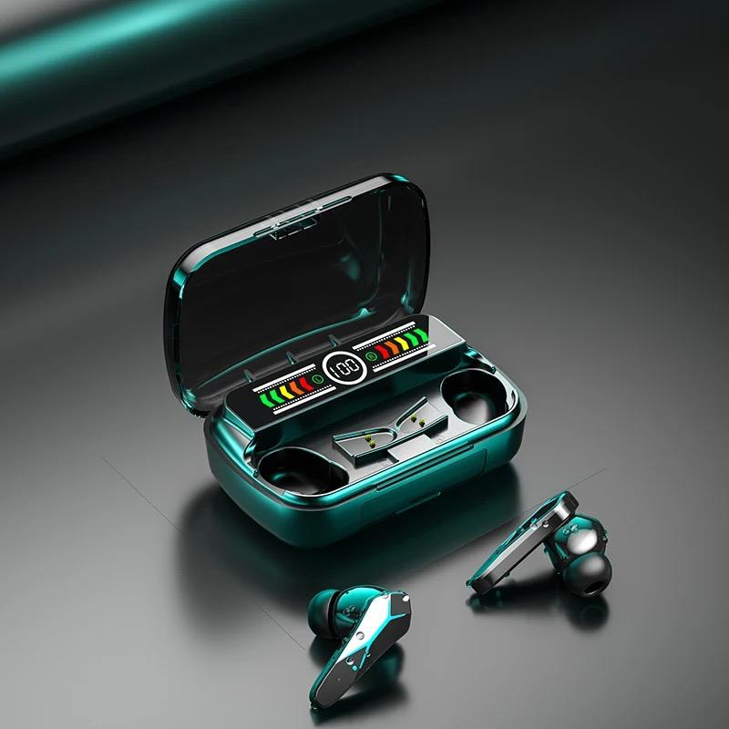 HEADSET/HANDSET EARPHONE BLUETOOTH TWS M12 V5.3 TOUCH LED | Lazada ...