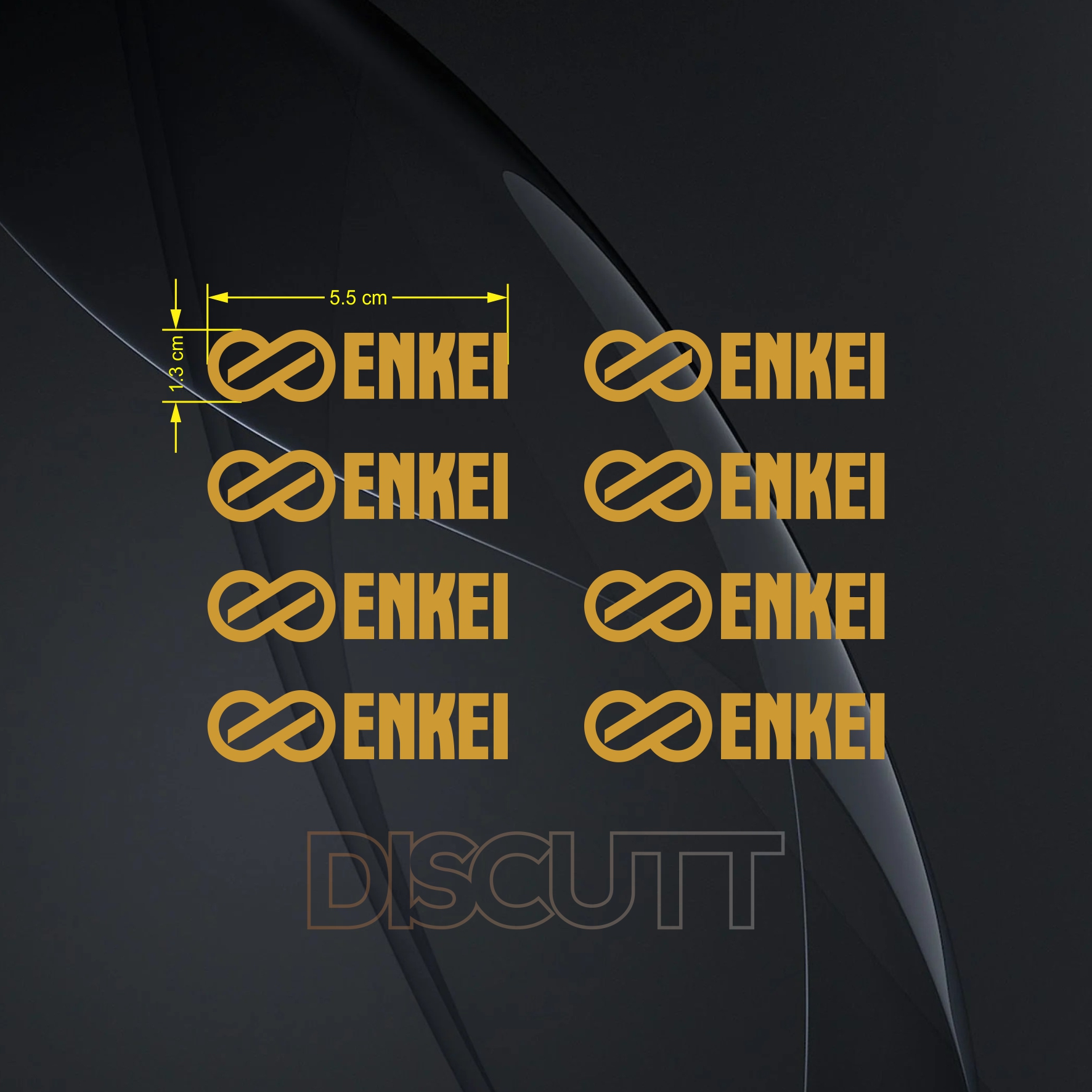 Sticker Stiker Cutting Velg Logo Enkei Kecil 1 Pack Isi 8 Pcs | Lazada ...