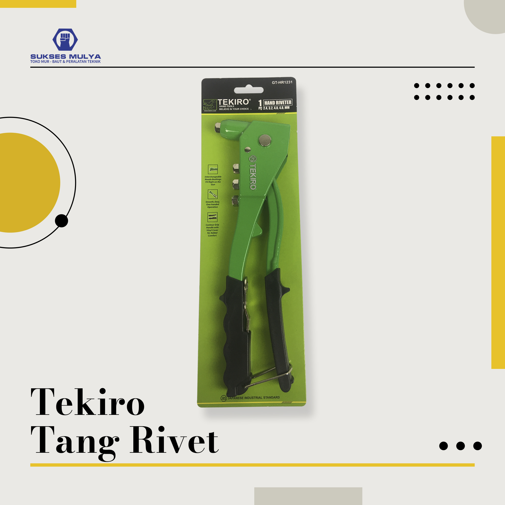 Tekiro Tang Rivet Hand Riveter Tang Ripet Rifet | Lazada Indonesia