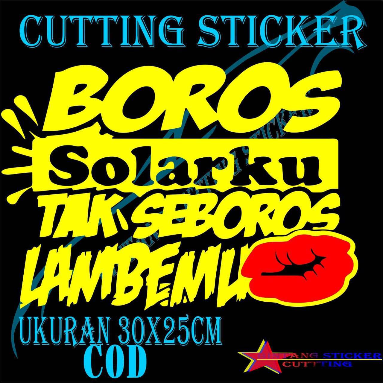 Stiker Kata Tulisan Boros Stiker kata2 Stiker Truk Sticker Carry Stiker ...