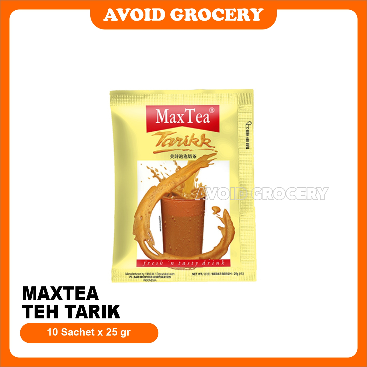 Maxtea Teh Tarik 25 gr x 10 Sachet ( 1 Renceng ) | Lazada Indonesia