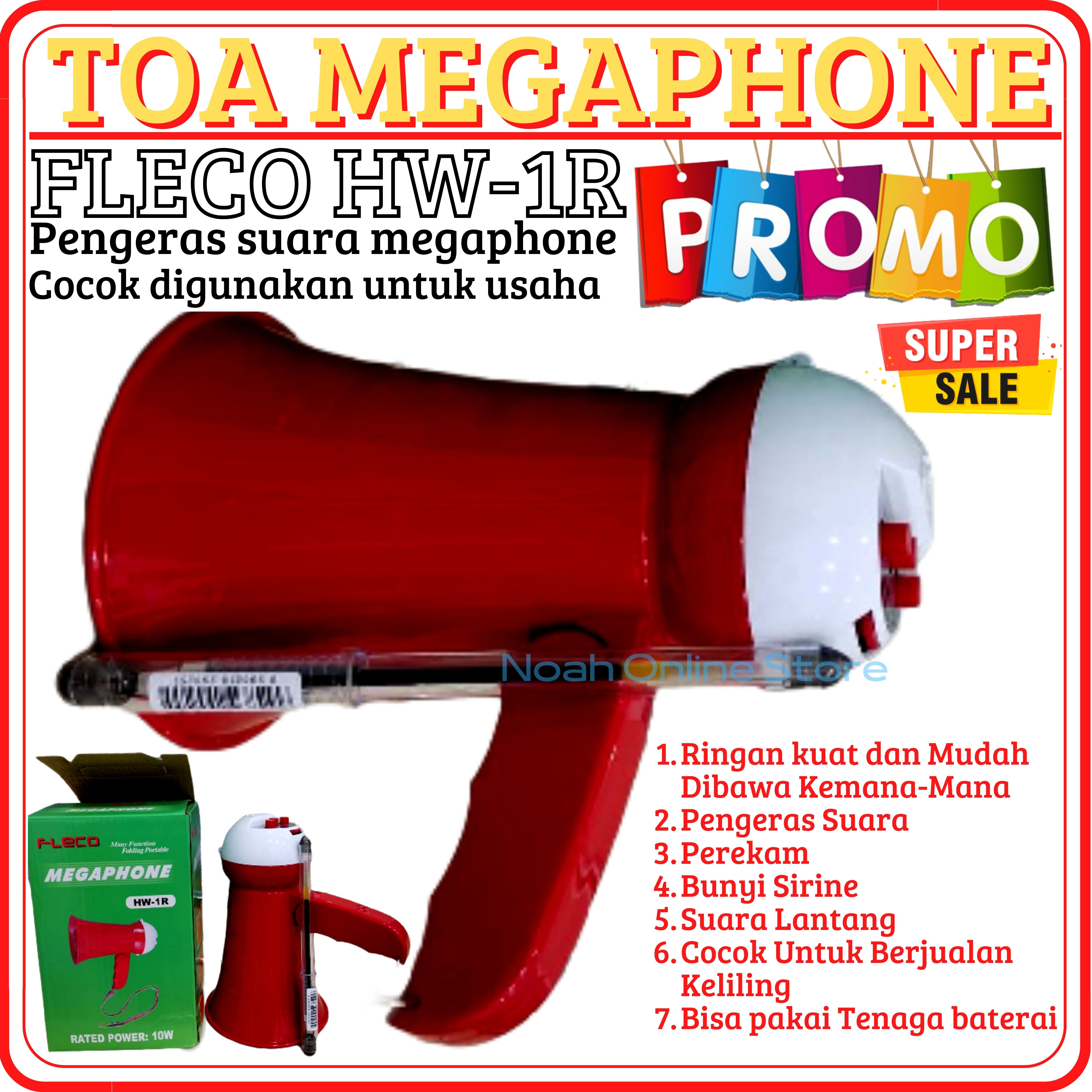 PROMO~TOA Megaphone Fleco HW-1R 10W Multifungsi - Toa kecil Fleco HW-1R ...