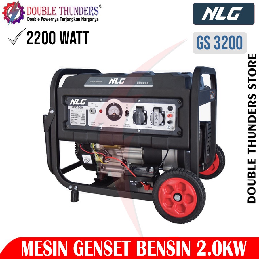 NLG GS-3200 Genset Bensin 2000 Watt / Generator Listrik 2KW | Lazada ...