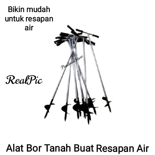 Termurah Bor Biopori / Alat Bor Tanah Manual Untuk resapan air / Alat ...